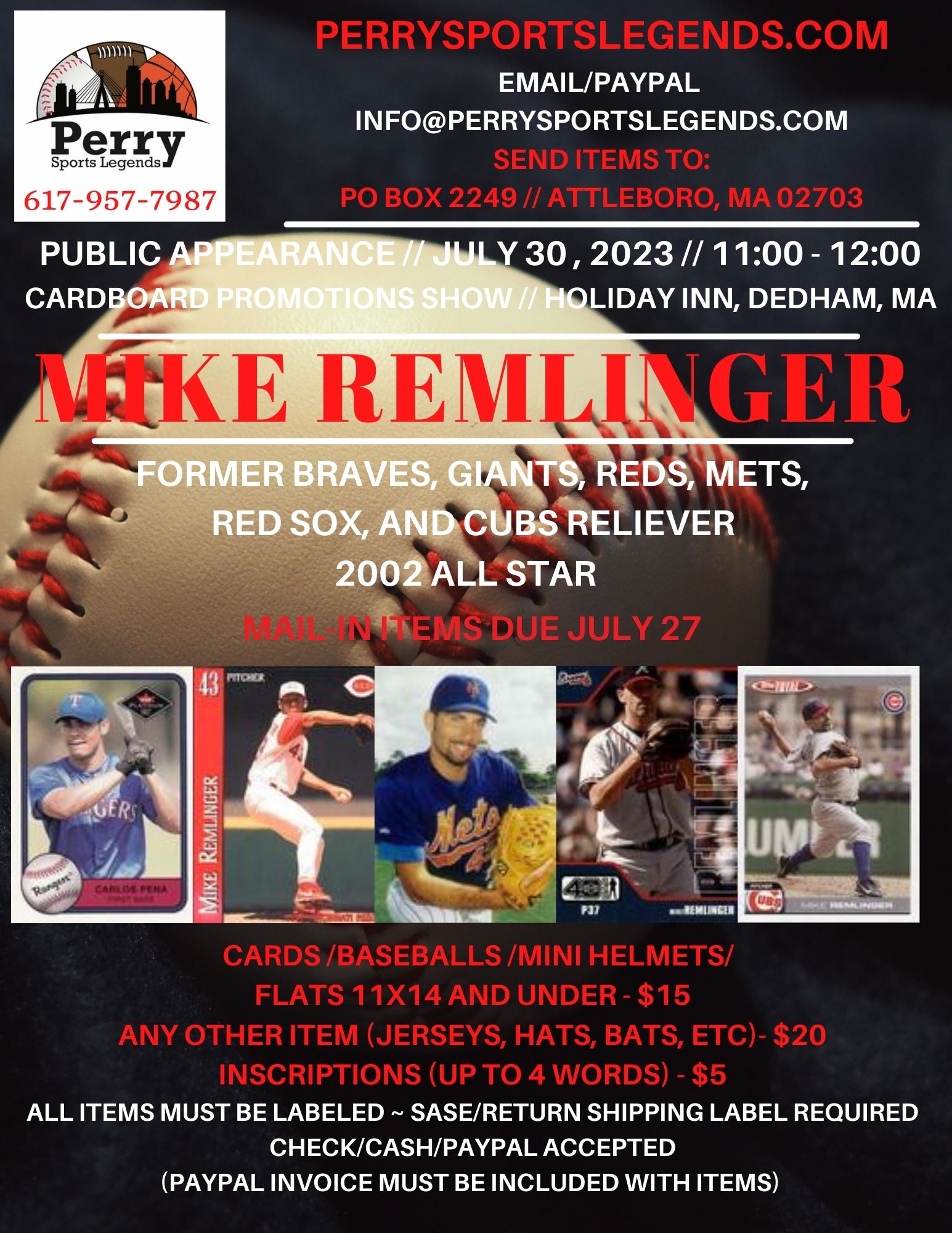 Perry Sports Legends - Authentic Memorabilia