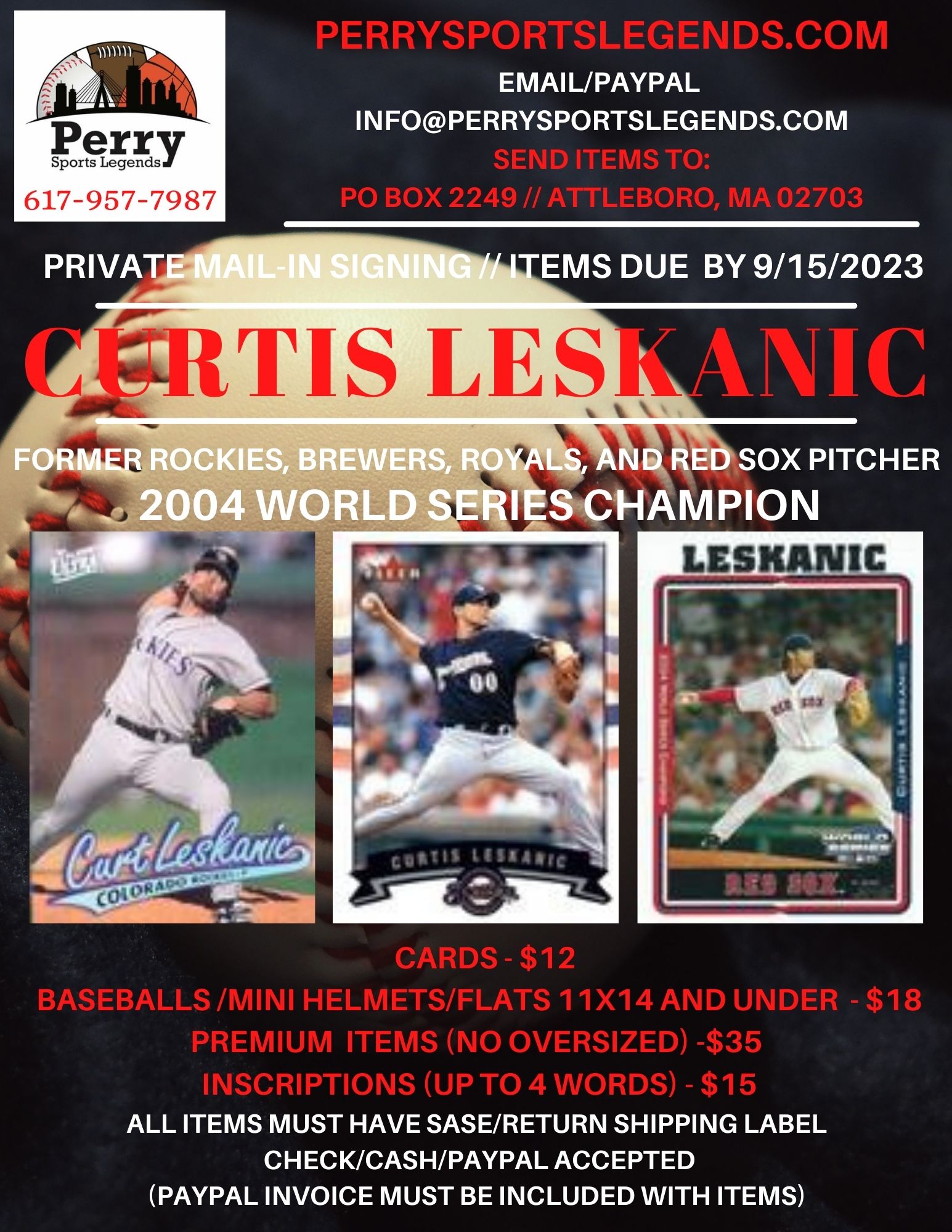 Perry Sports Legends - Authentic Memorabilia