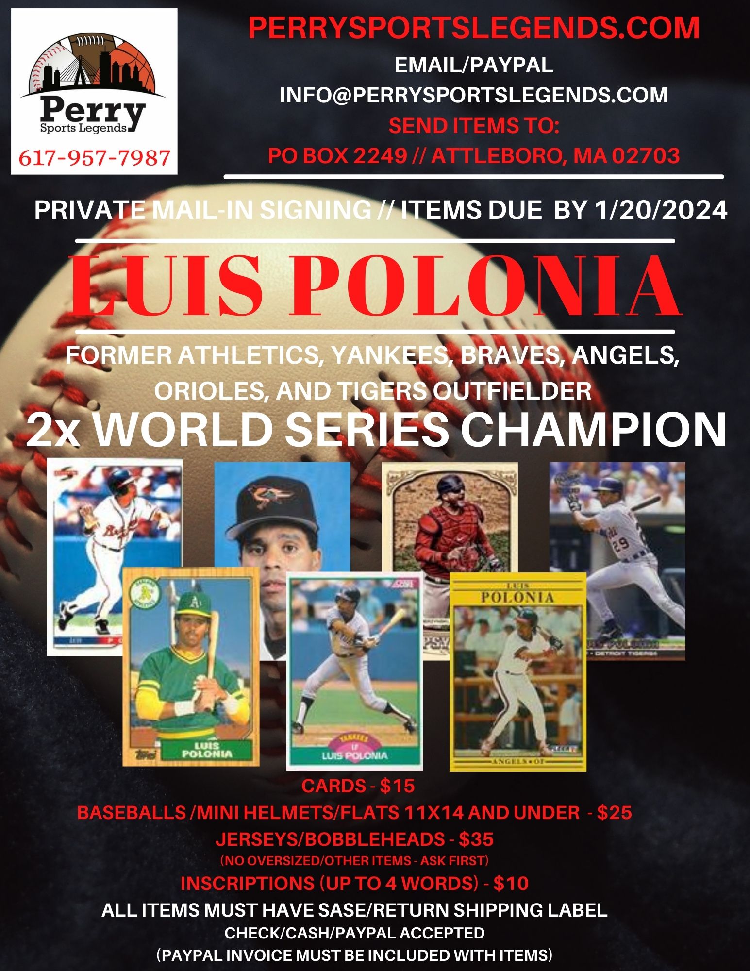 Perry Sports Legends - Authentic Memorabilia