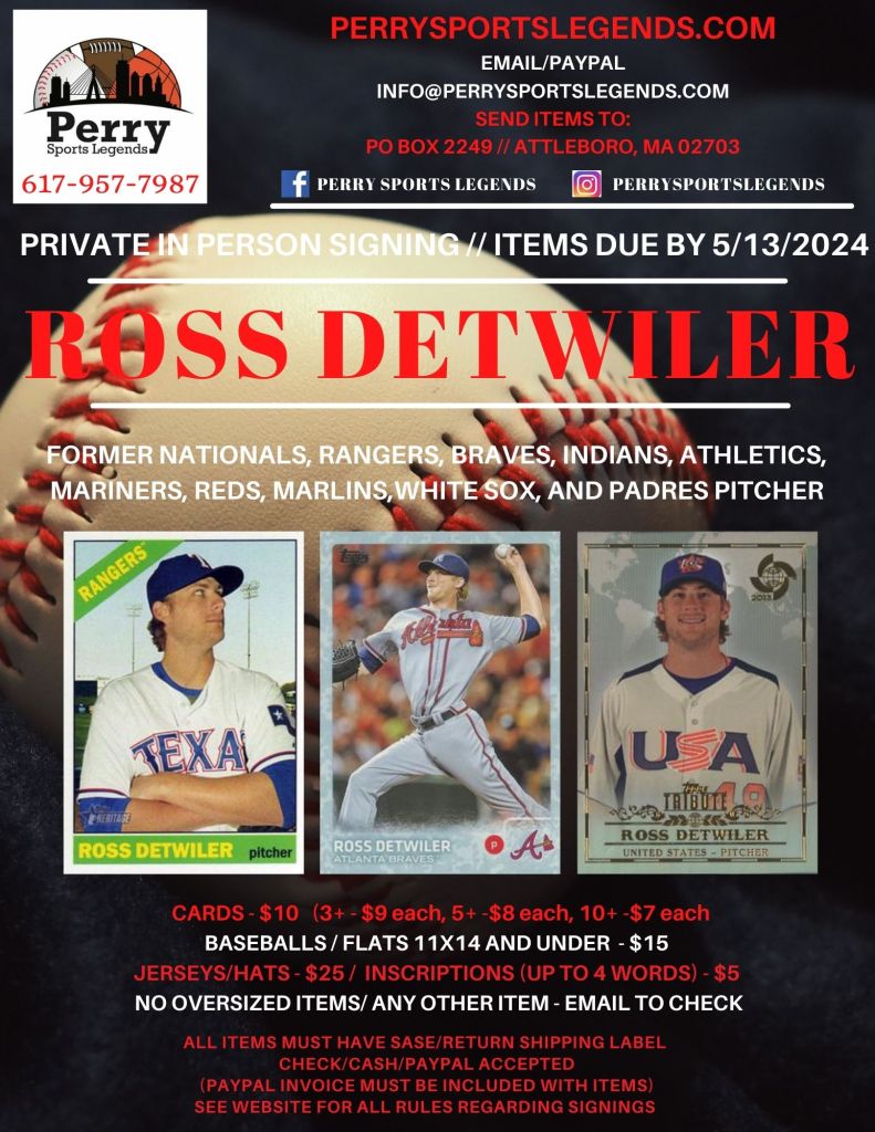 Perry Sports Legends - Authentic Memorabilia