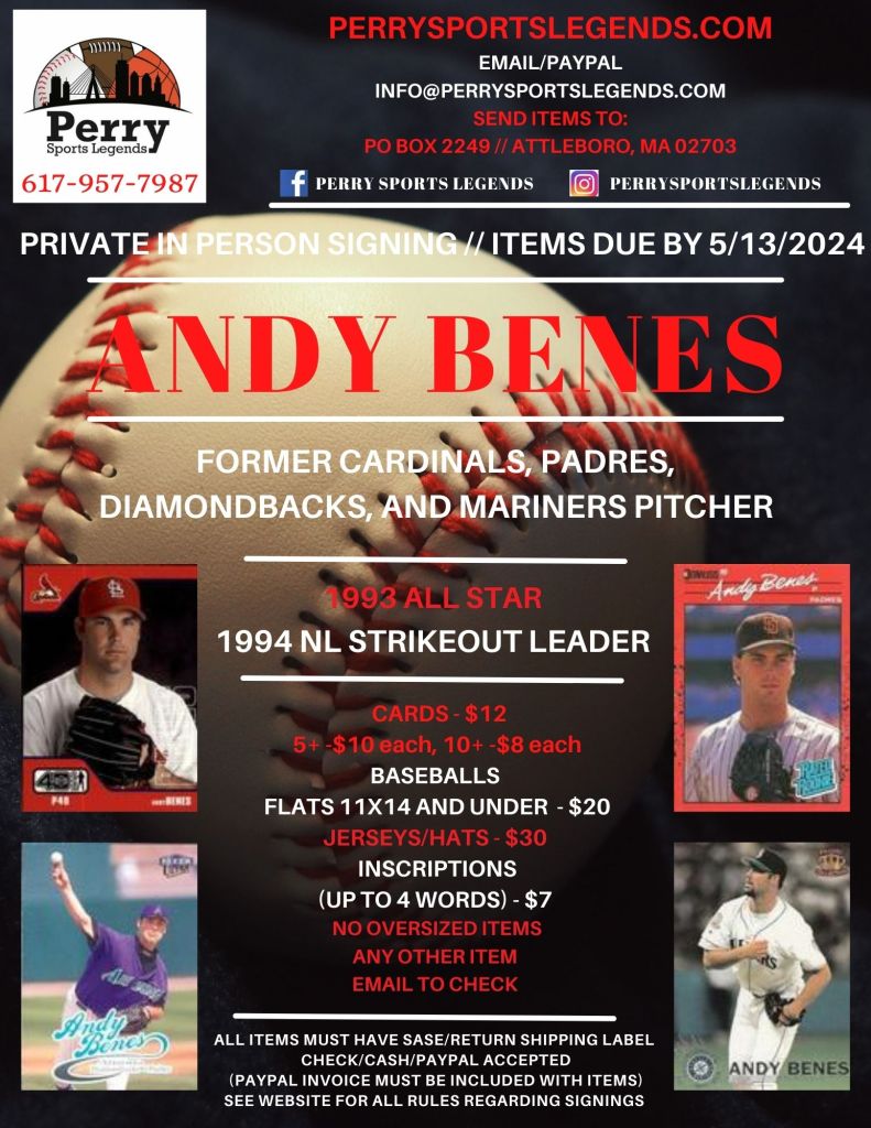 Perry Sports Legends - Authentic Memorabilia