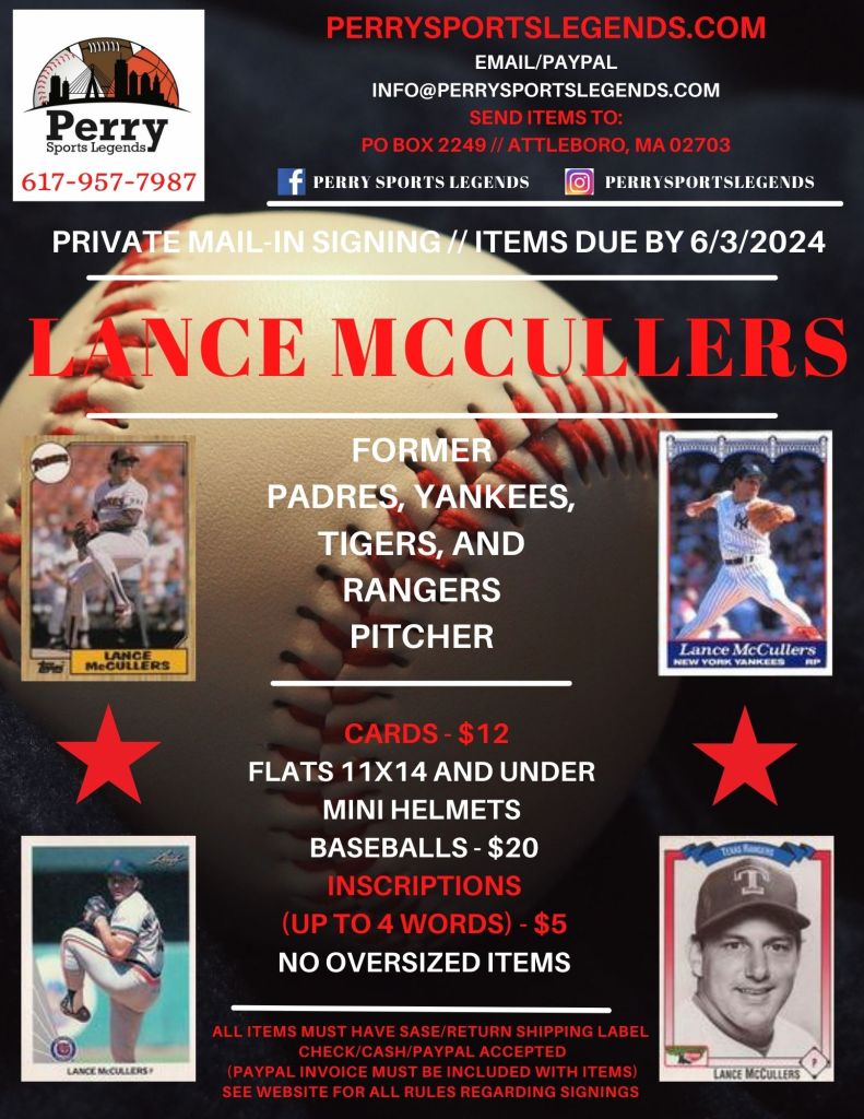 Perry Sports Legends - Authentic Memorabilia